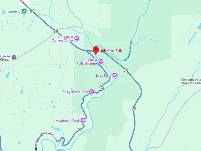16. little river falls map