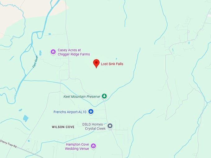 16. lost sink falls map