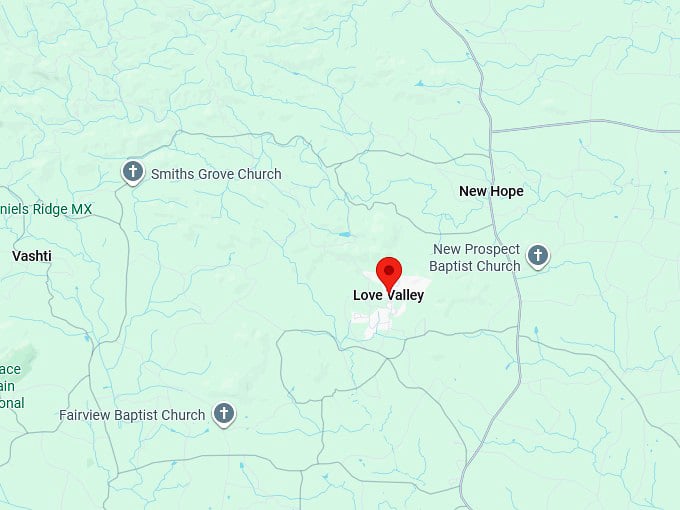 16. love valley nc map