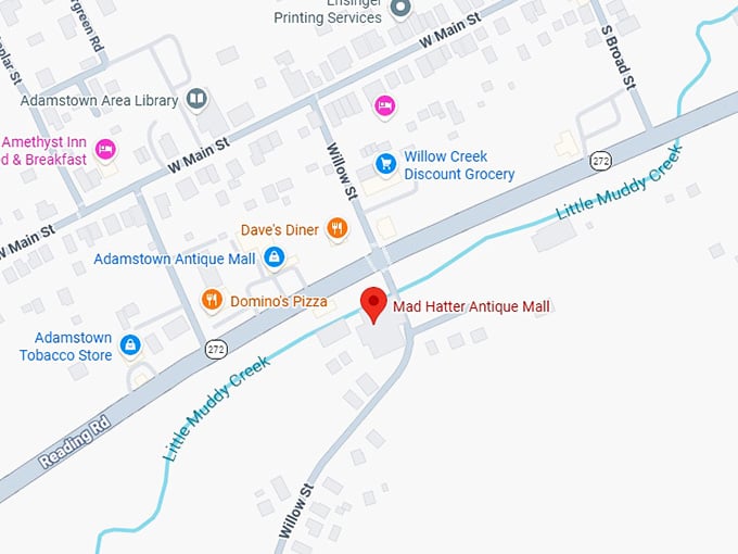 16. mad hatter antique mall map