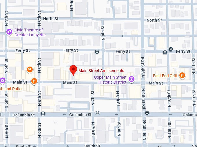 16. main street amusements map