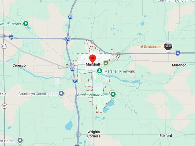 16. marshall map