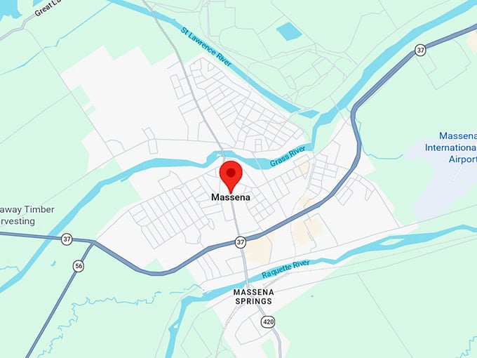 16. massena ny map