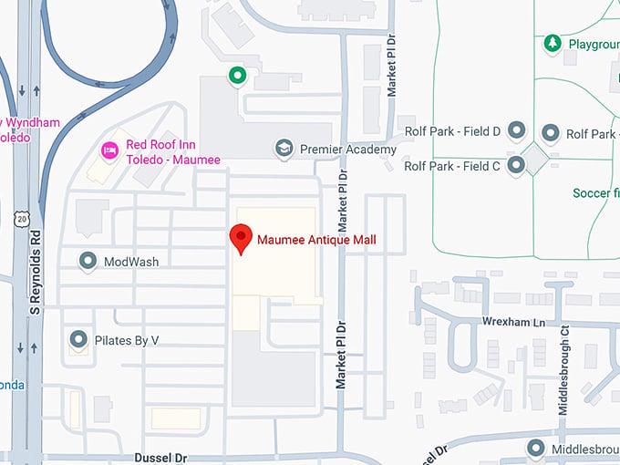 16. maumee antique mall map