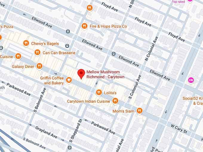 16. mellow mushroom richmond carytown map