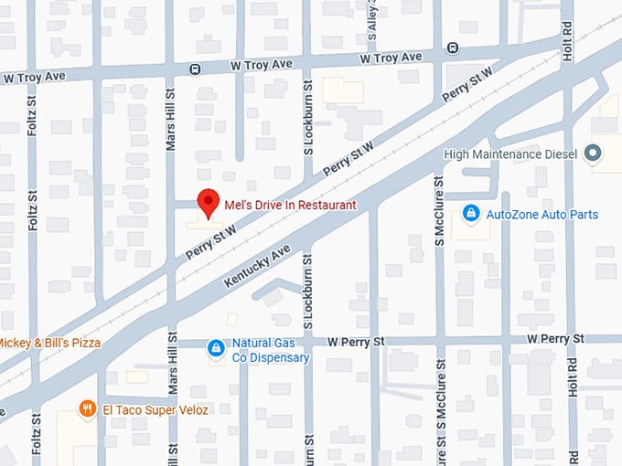 16. mel's drive in restaurant map