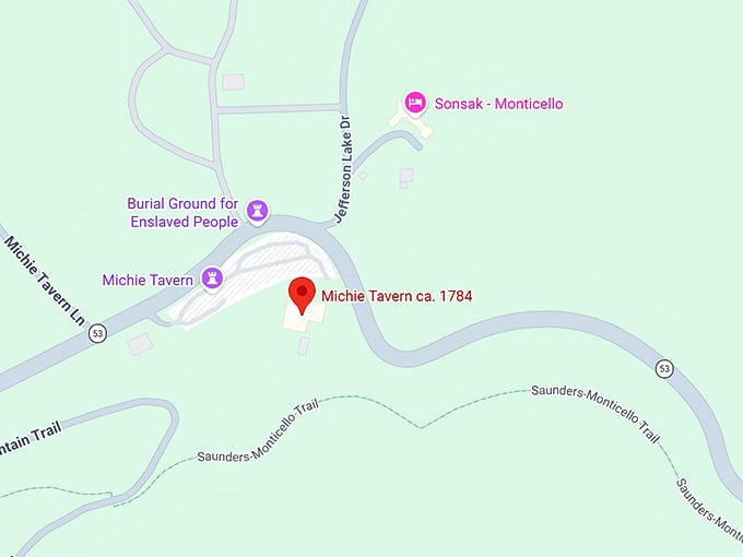 16. michie tavern ca. 1784 map