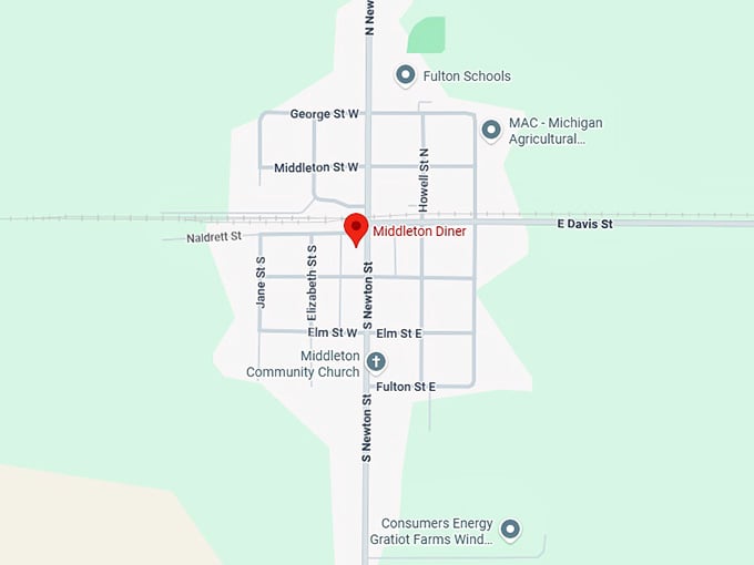 16. middleton diner map