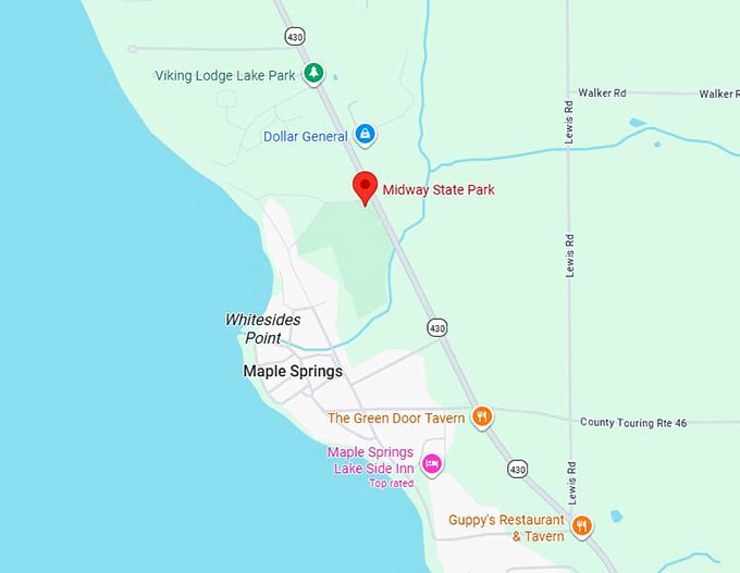 16. midway state park map