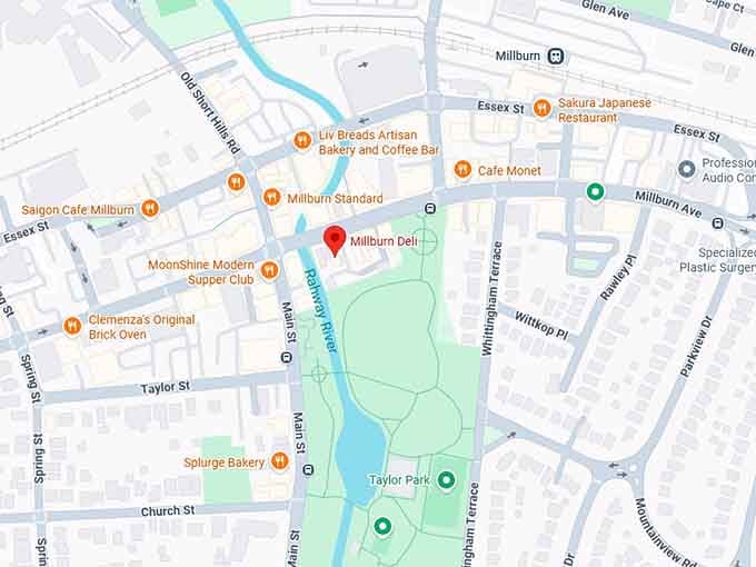 16. millburn deli map
