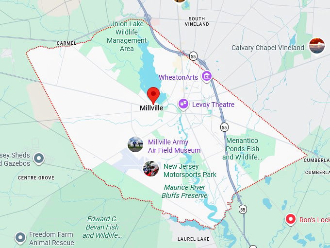 16. millville map