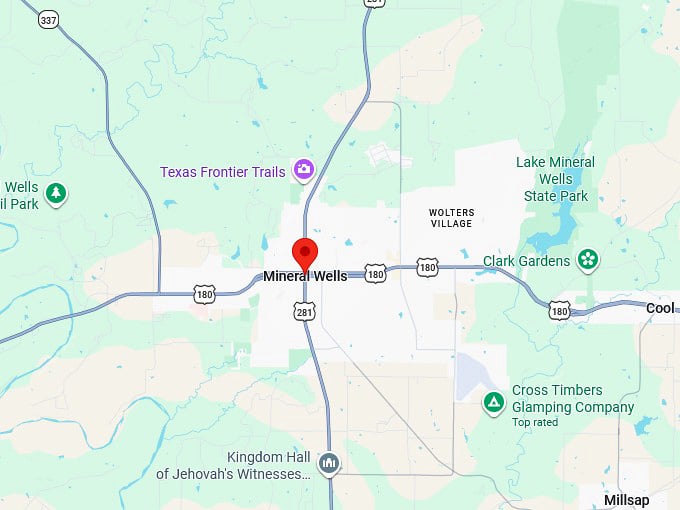 16. mineral wells tx map
