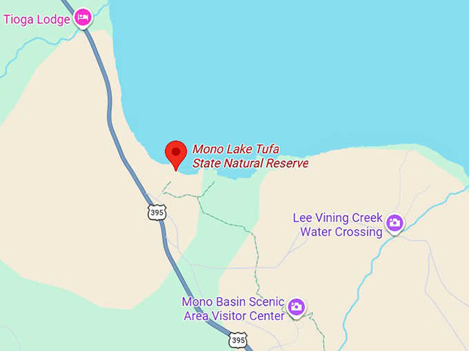 16. mono lake tufa state natural reserve map