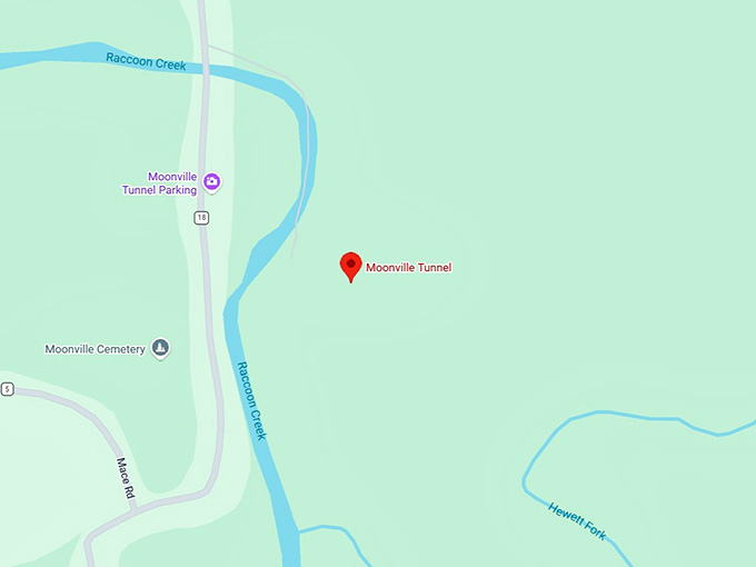 16. moonville tunnel map