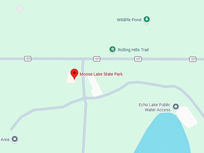 16. moose lake state park map
