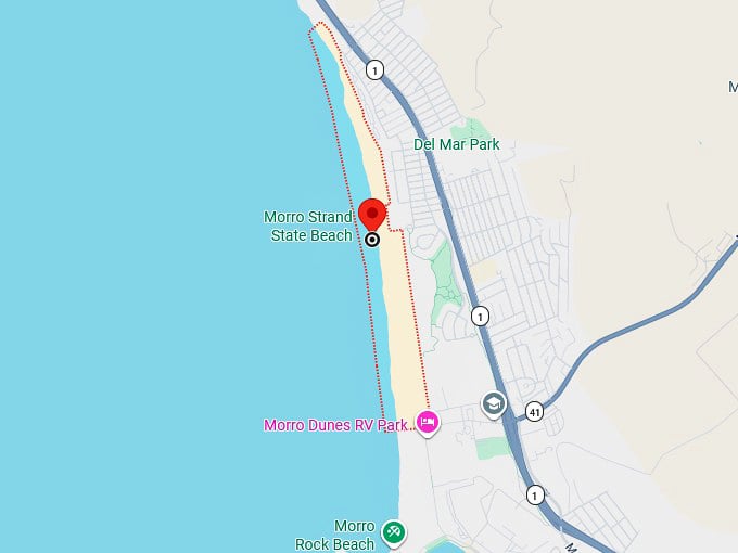 16. morro strand state beach map