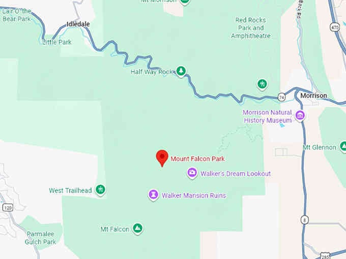16. mount falcon castle trail loop map