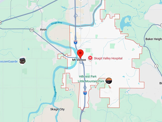 16. mount vernon, wa map