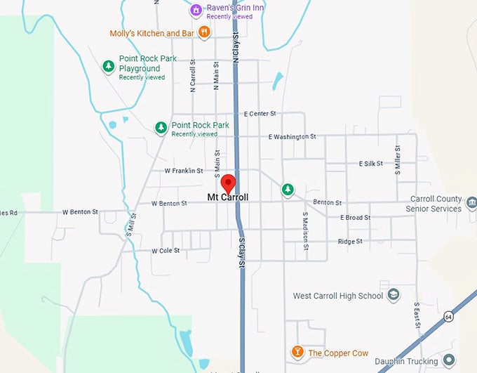 16. mt. carroll map
