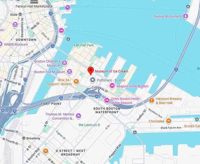 16. museum of ice cream map