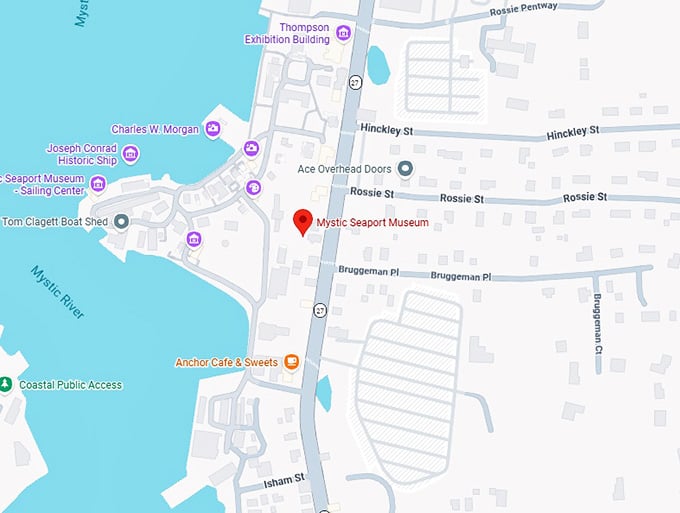16. mystic seaport museum map