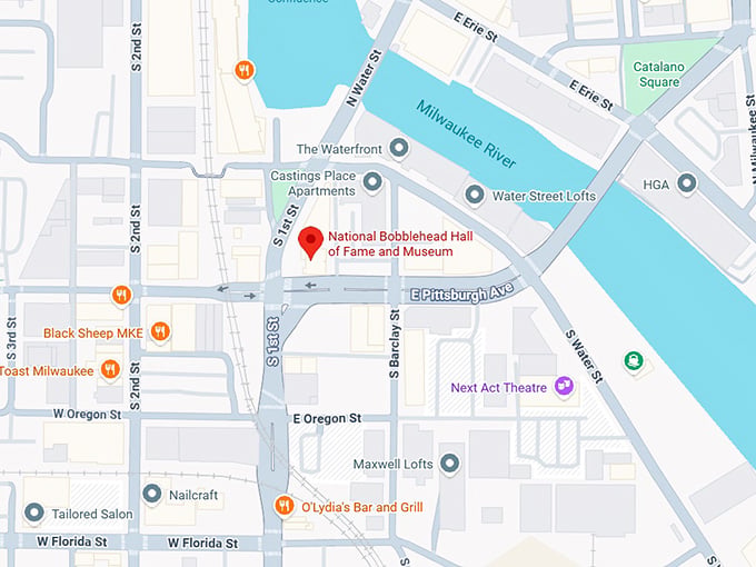 16. national bobblehead hall of fame and museum map