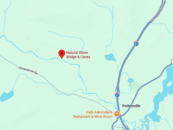 16. natural stone bridge & caves map