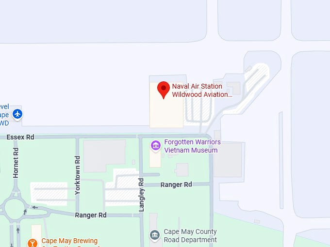 16. naval air station wildwood aviation museum map
