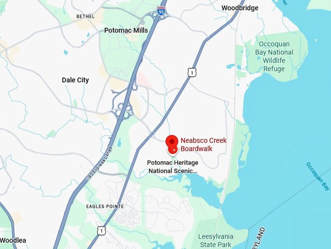 16. neabsco creek boardwalk map