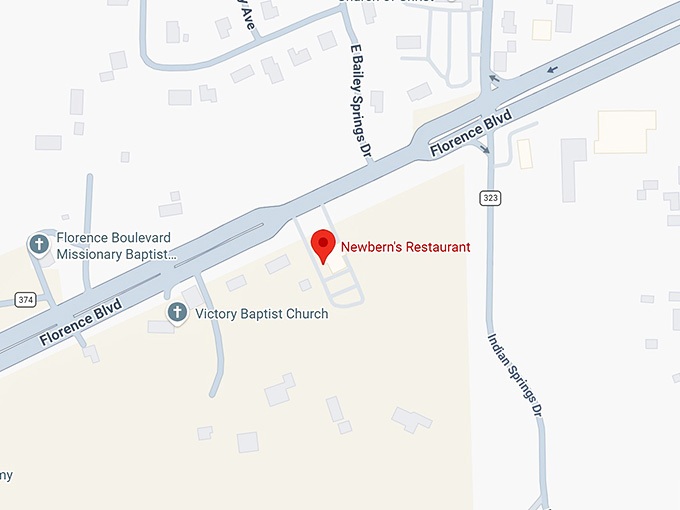 16. newbern's restaurant map