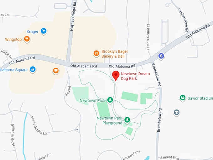 16. newtown dream dog park map