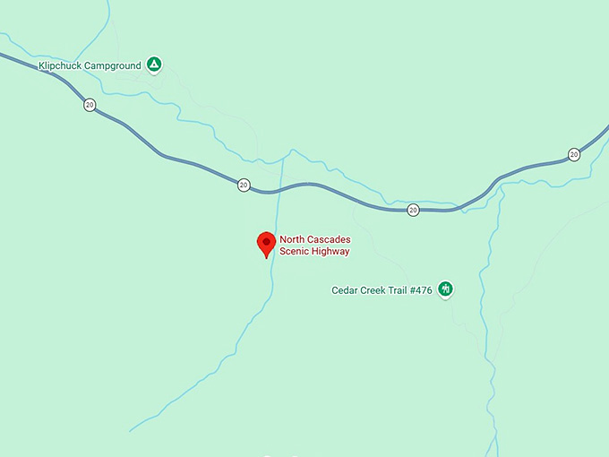 16. north cascades scenic highway map