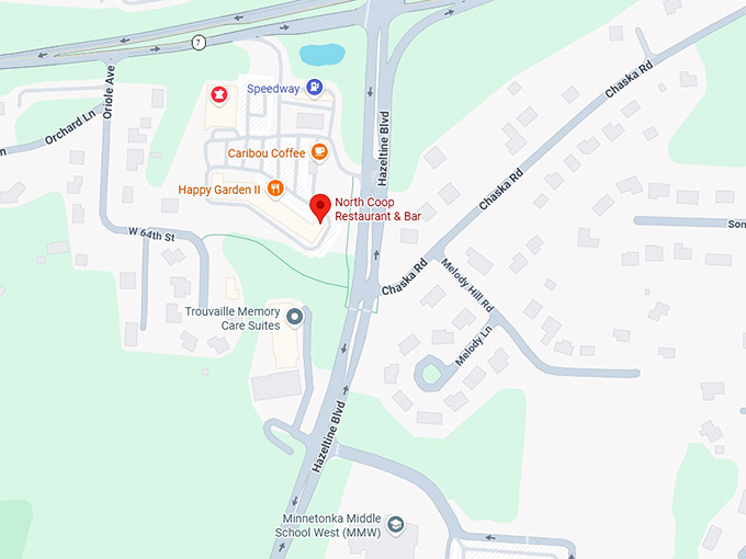 16. north coop restaurant & bar map