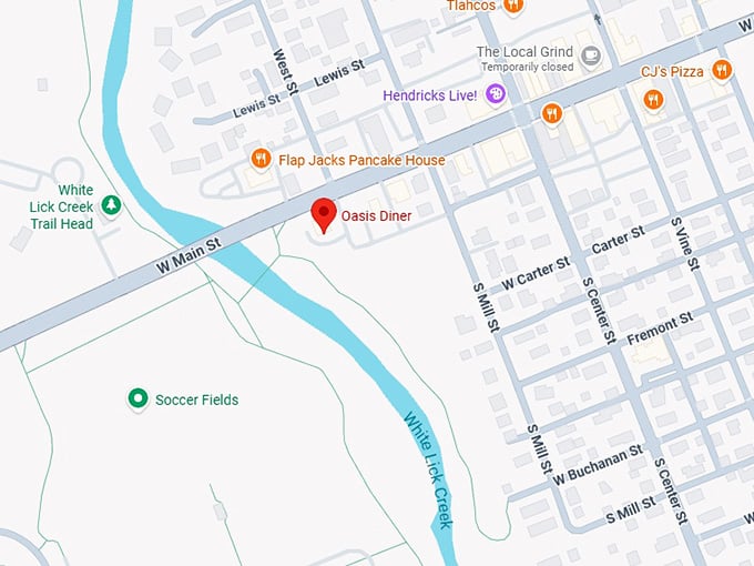 16. oasis diner map
