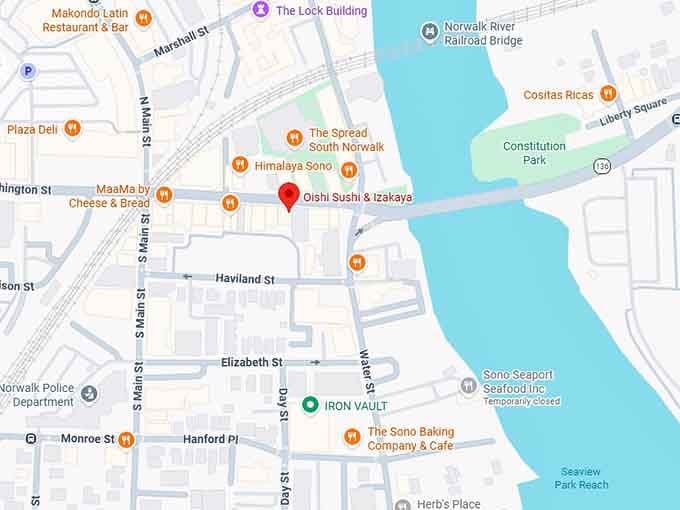 16. oishi sushi & izakaya map
