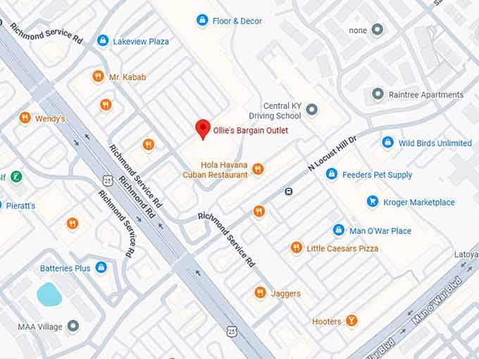 16. ollie's bargain outlet map