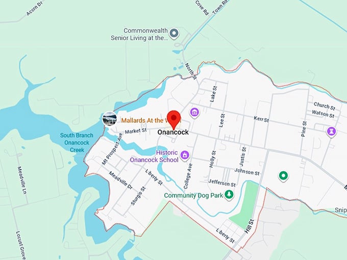16. onancock, va map