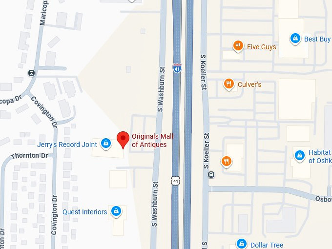 16. originals mall of antiques map