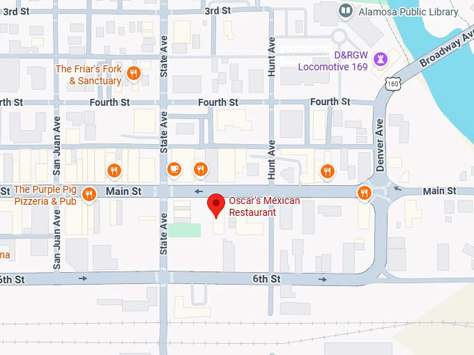 16. oscar's mexican restaurant map