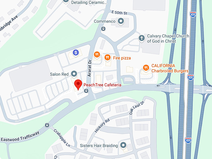 16. peachtree cafeteria map