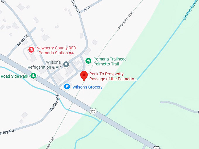 16. peak to prosperity passage of the palmetto trail map