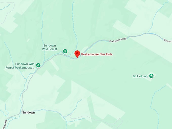 16. peekamoose blue hole map