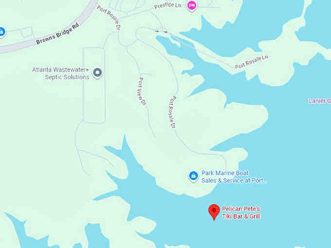 16. pelican pete's tiki bar & grill map