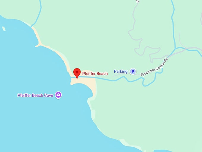 16. pfeiffer beach map