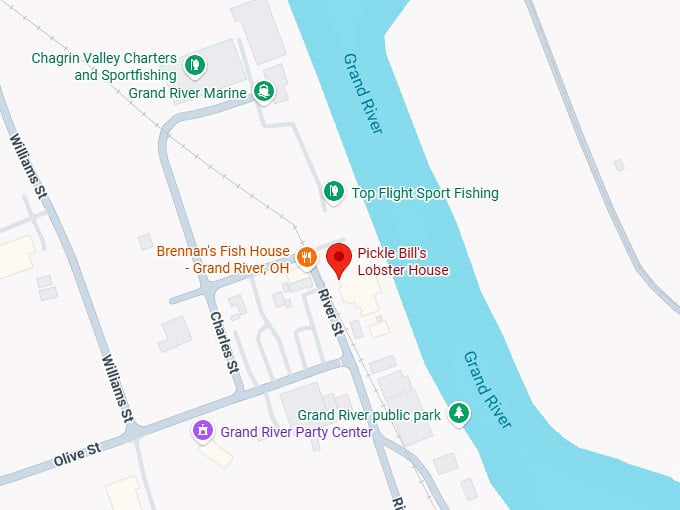 16. pickle bill's lobster house map