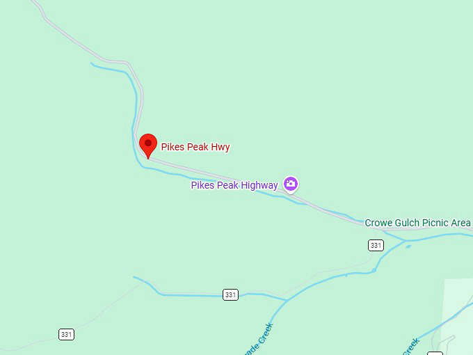 16. pikes peak highway map