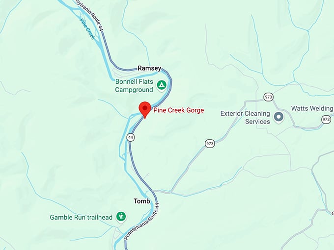 16. pine creek gorge map