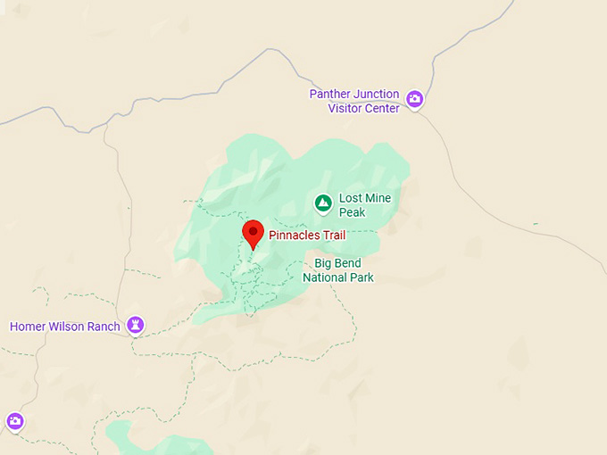 16. pinnacles trail map