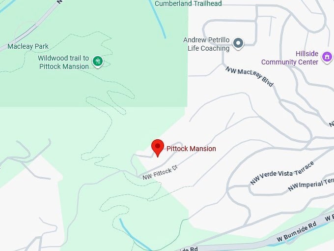 16. pittock mansion map