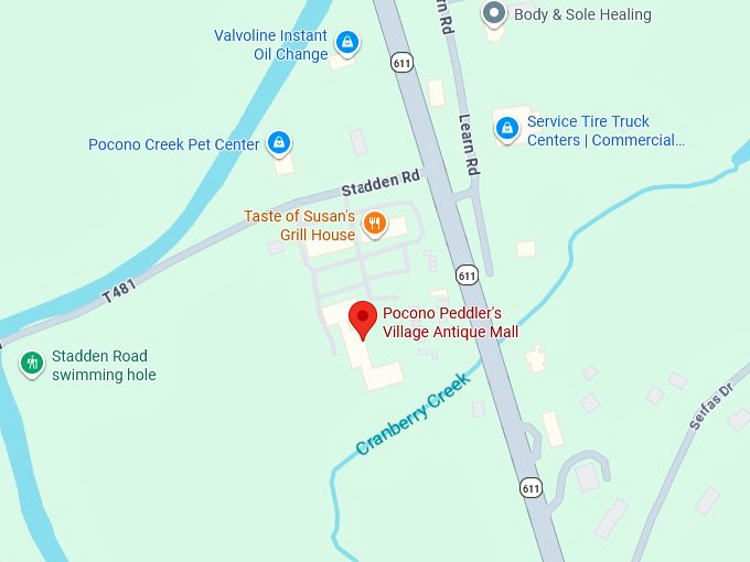 16. pocono peddler's village antique mall map